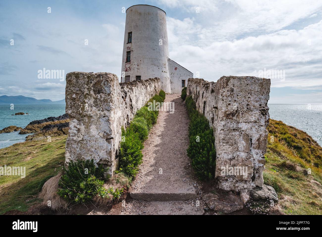 Scenic and picturesque Ynys Llanddwyn, Anglesey, North Wales. A ...