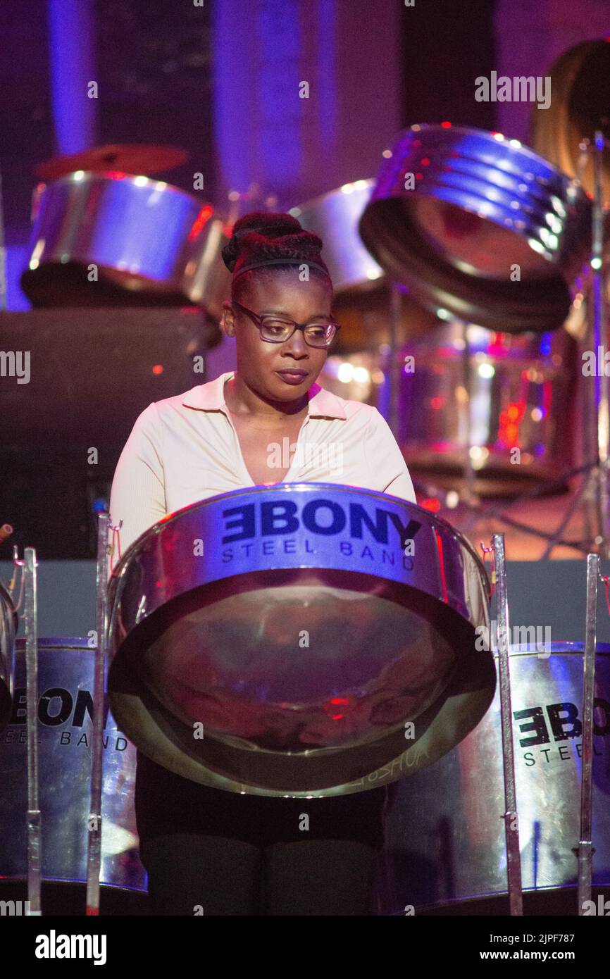 London, UK. 17th Aug, 2022. Steelband Summer at Opera Holland Park as ...