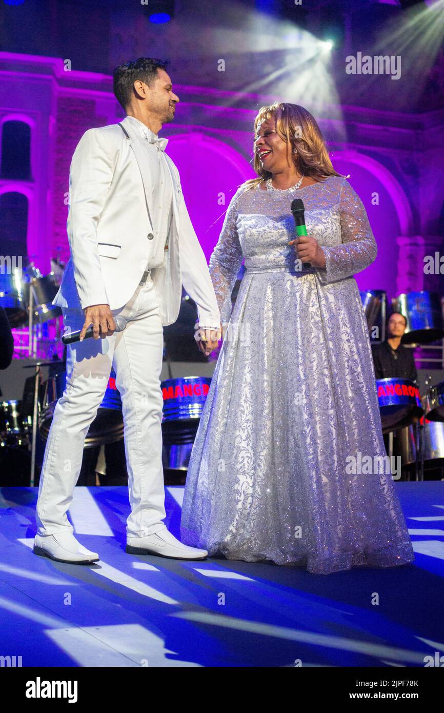 London, UK. 17th Aug, 2022. Steelband Summer at Opera Holland Park as ...