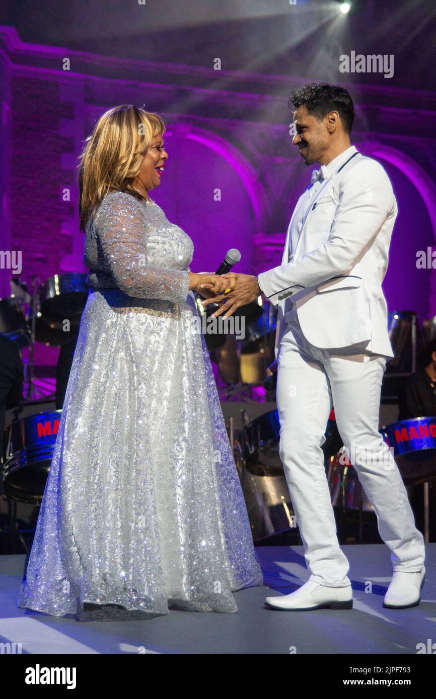 London, UK. 17th Aug, 2022. Steelband Summer at Opera Holland Park as ...