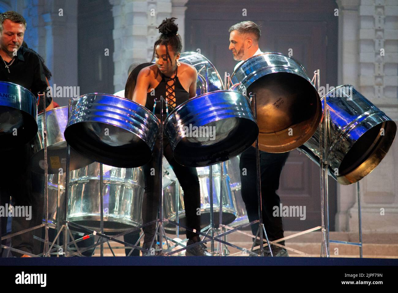 London, UK. 17th Aug, 2022. Steelband Summer at Opera Holland Park as ...
