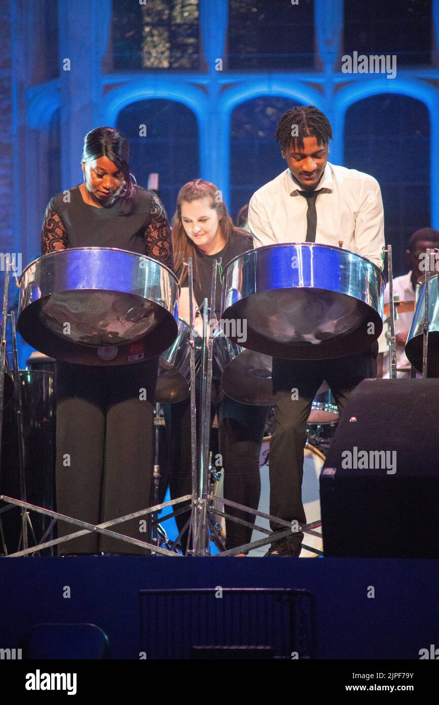 London, UK. 17th Aug, 2022. Steelband Summer at Opera Holland Park as ...