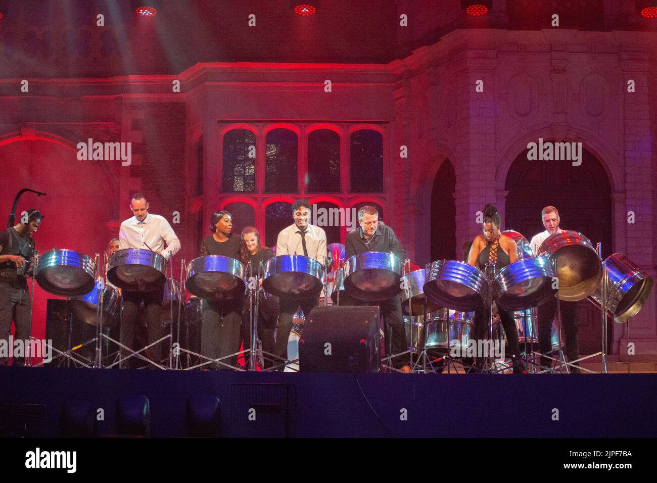 London, UK. 17th Aug, 2022. Steelband Summer at Opera Holland Park as ...