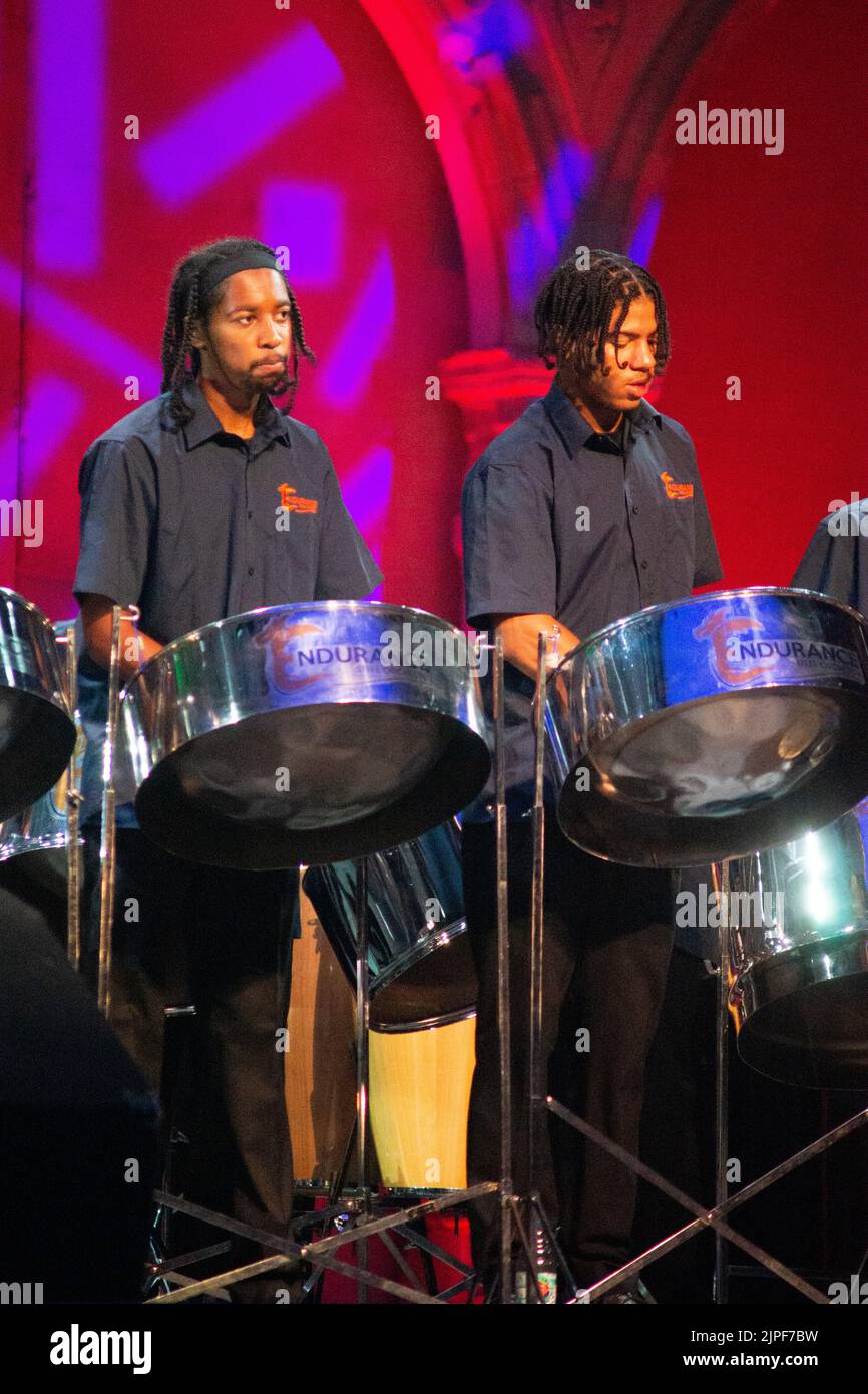London, UK. 17th Aug, 2022. Steelband Summer at Opera Holland Park as ...