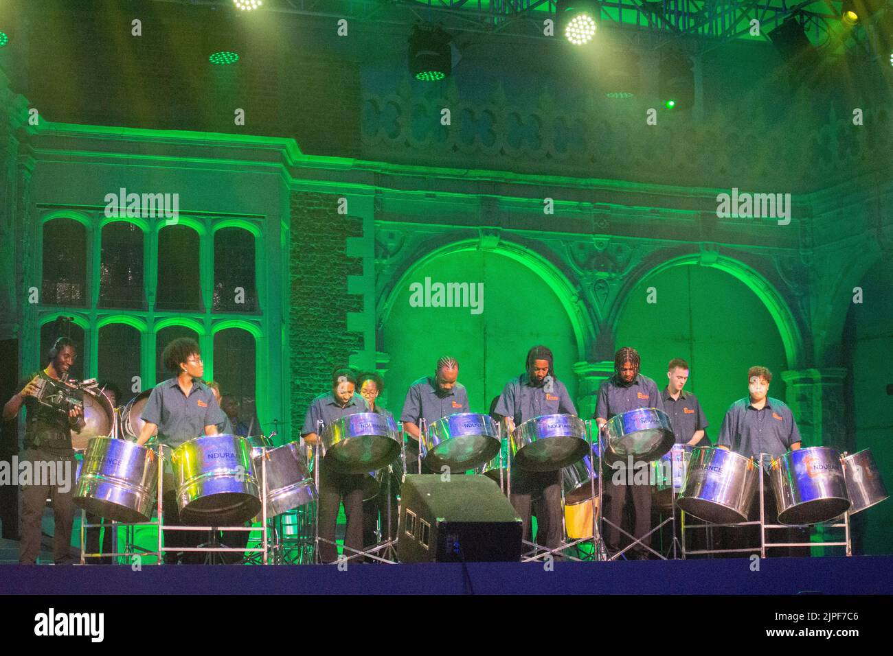 London, UK. 17th Aug, 2022. Steelband Summer at Opera Holland Park as ...