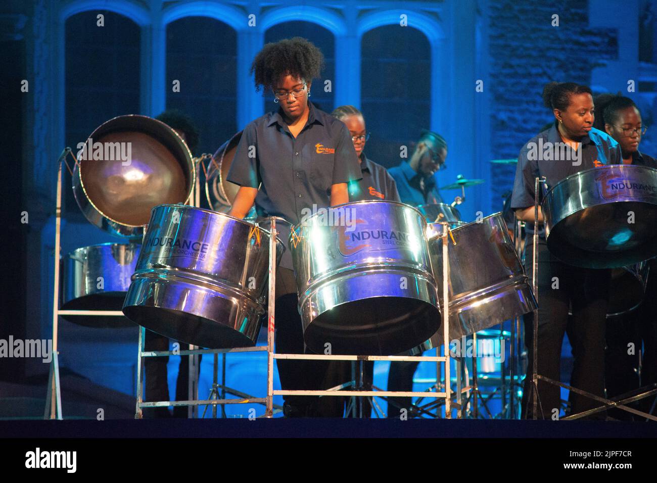 London, UK. 17th Aug, 2022. Steelband Summer at Opera Holland Park as ...