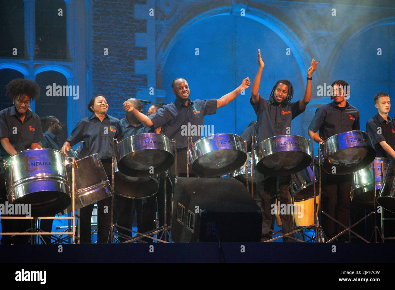 London, UK. 17th Aug, 2022. Steelband Summer at Opera Holland Park as ...