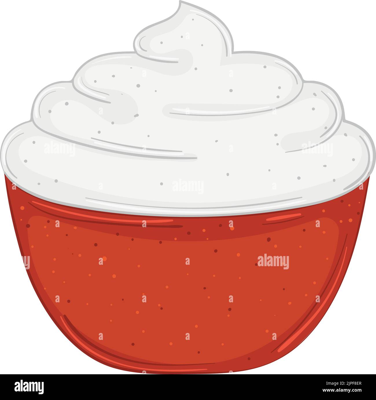 Isolated whipped cream Dairy product icon Vector Stock Vector Image ...