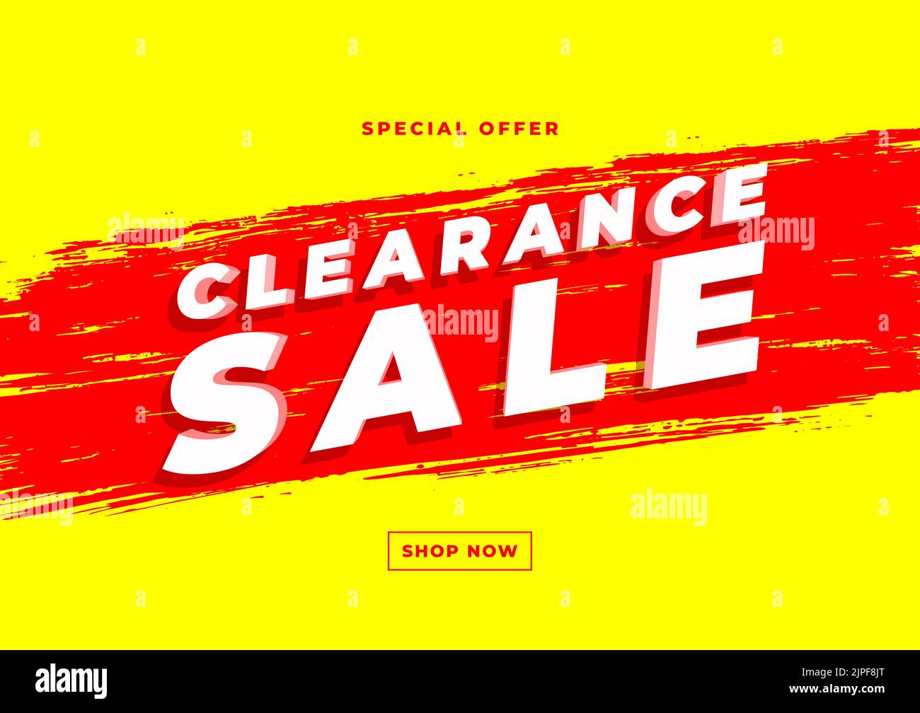 Special offer Clearance sale banner template Stock Vector Image & Art ...