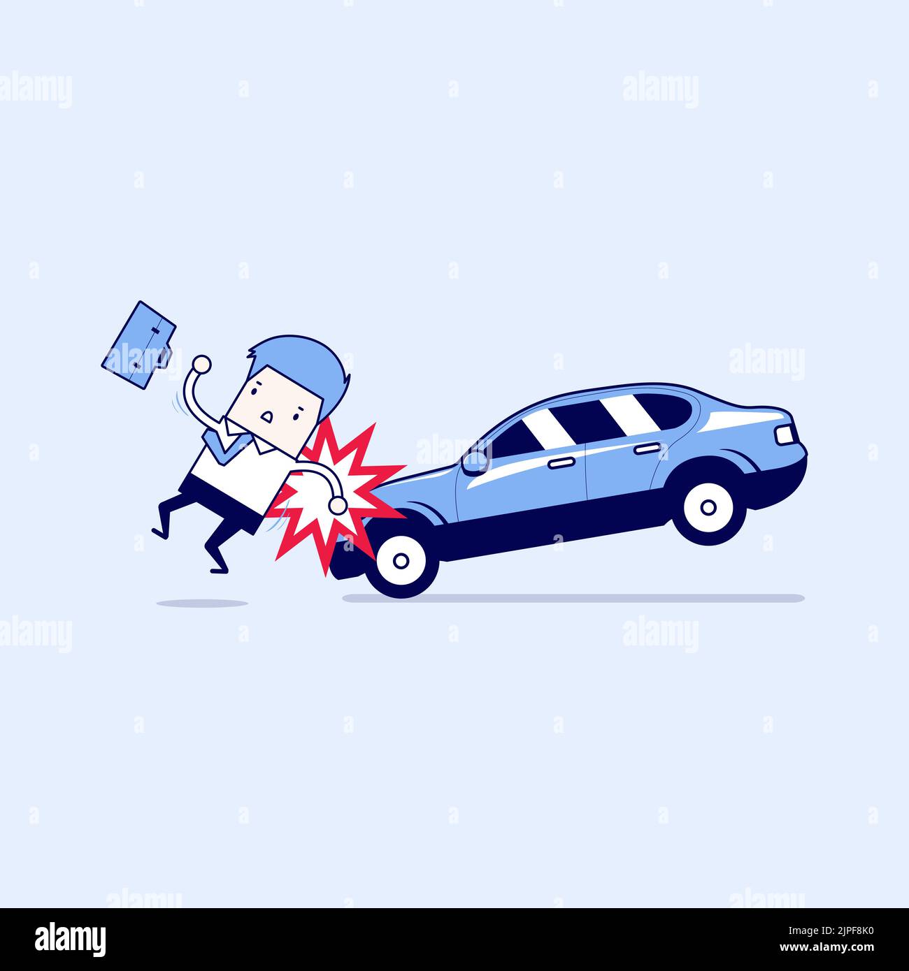 Vehicle hit Stock Vector Images - Alamy