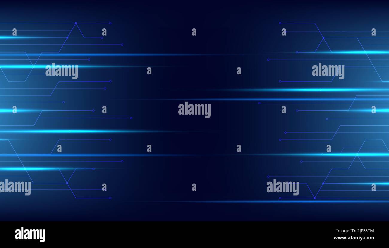 Abstract technology horizontal motion style concept. Digital technology ...