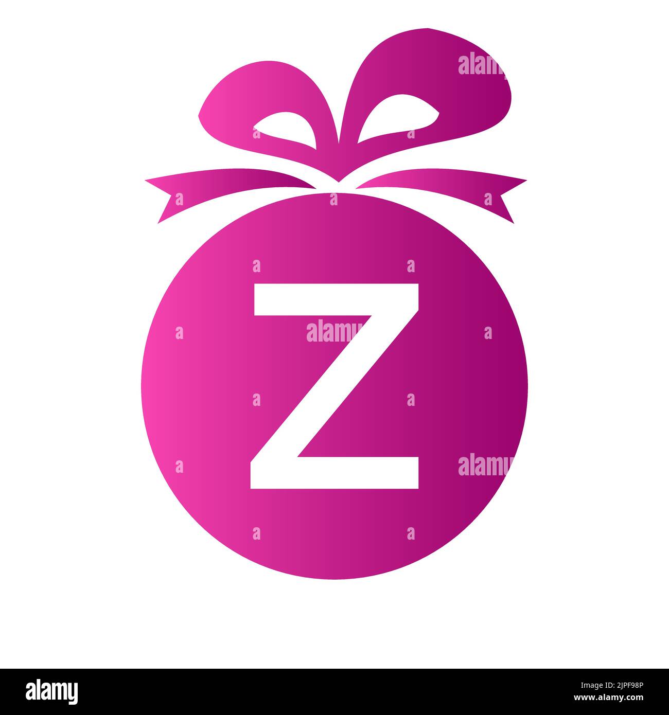 Letter Z Gift Box Logo. Giftbox Icon Celebration Logo Element Template ...
