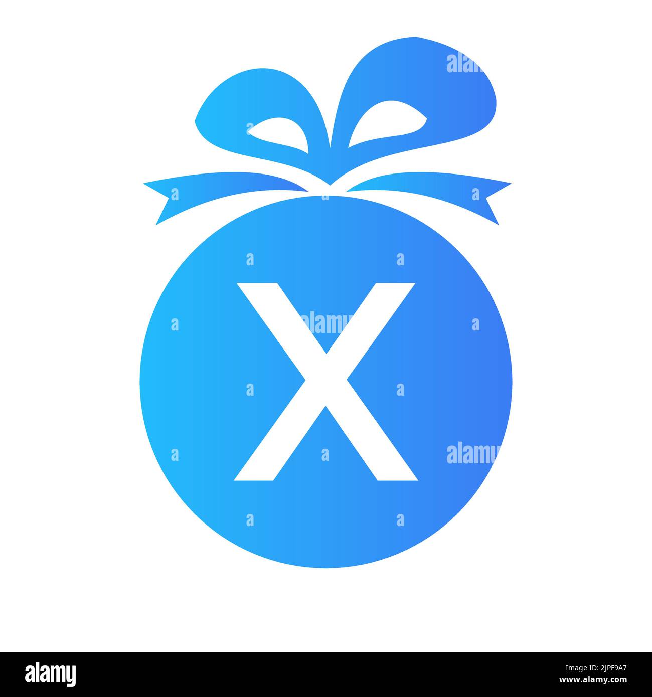 Letter X Gift Box Logo. Giftbox Icon Celebration Logo Element Template ...