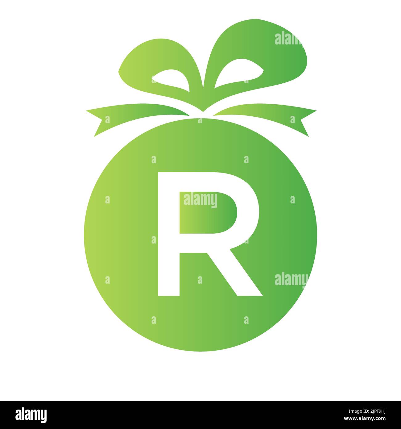 Letter R Gift Box Logo. Giftbox Icon Celebration Logo Element Template ...