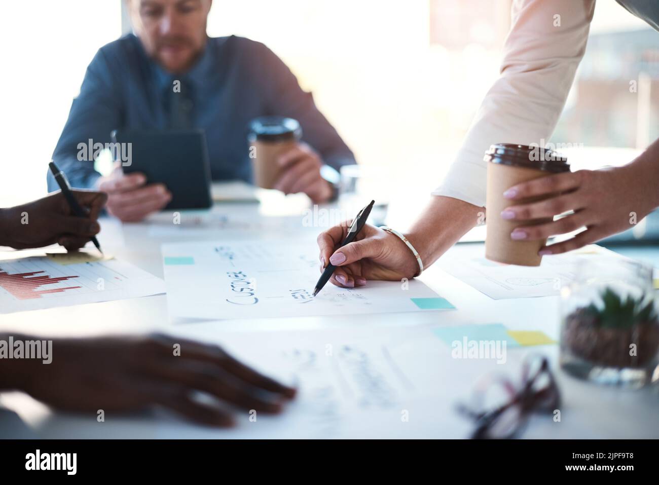 Working together to achieve great success. an unrecognizable ...