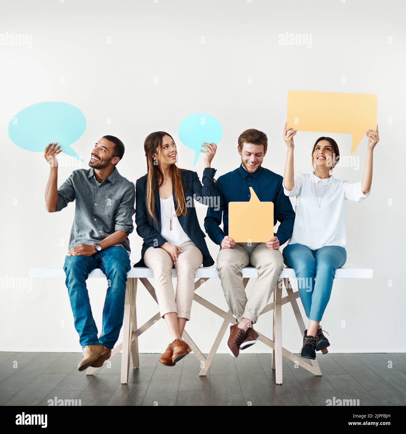 We are here to express ourselves. a diverse group of creative employees ...