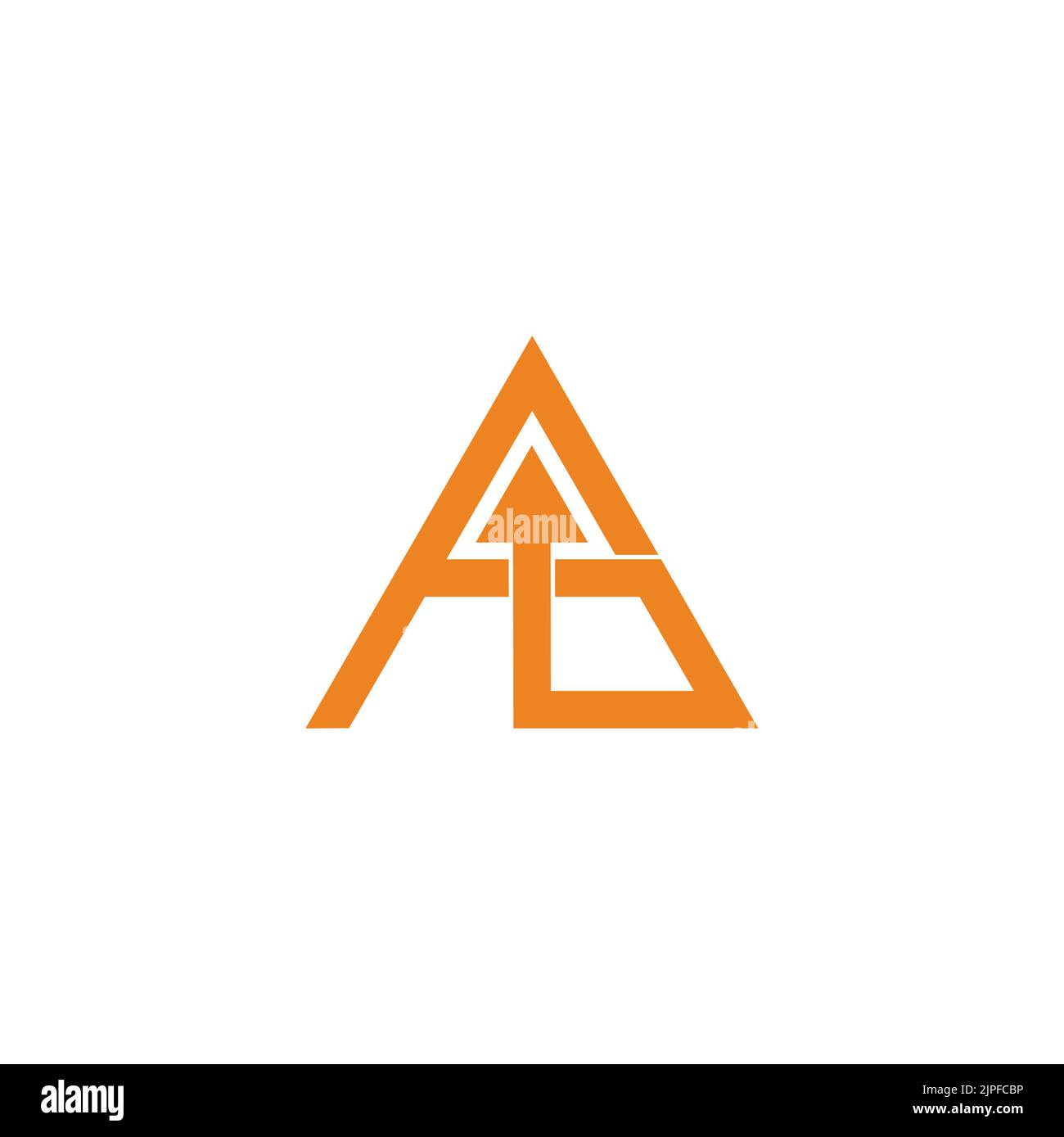 letter ab arrow up simple geometric logo vector Stock Vector Image ...