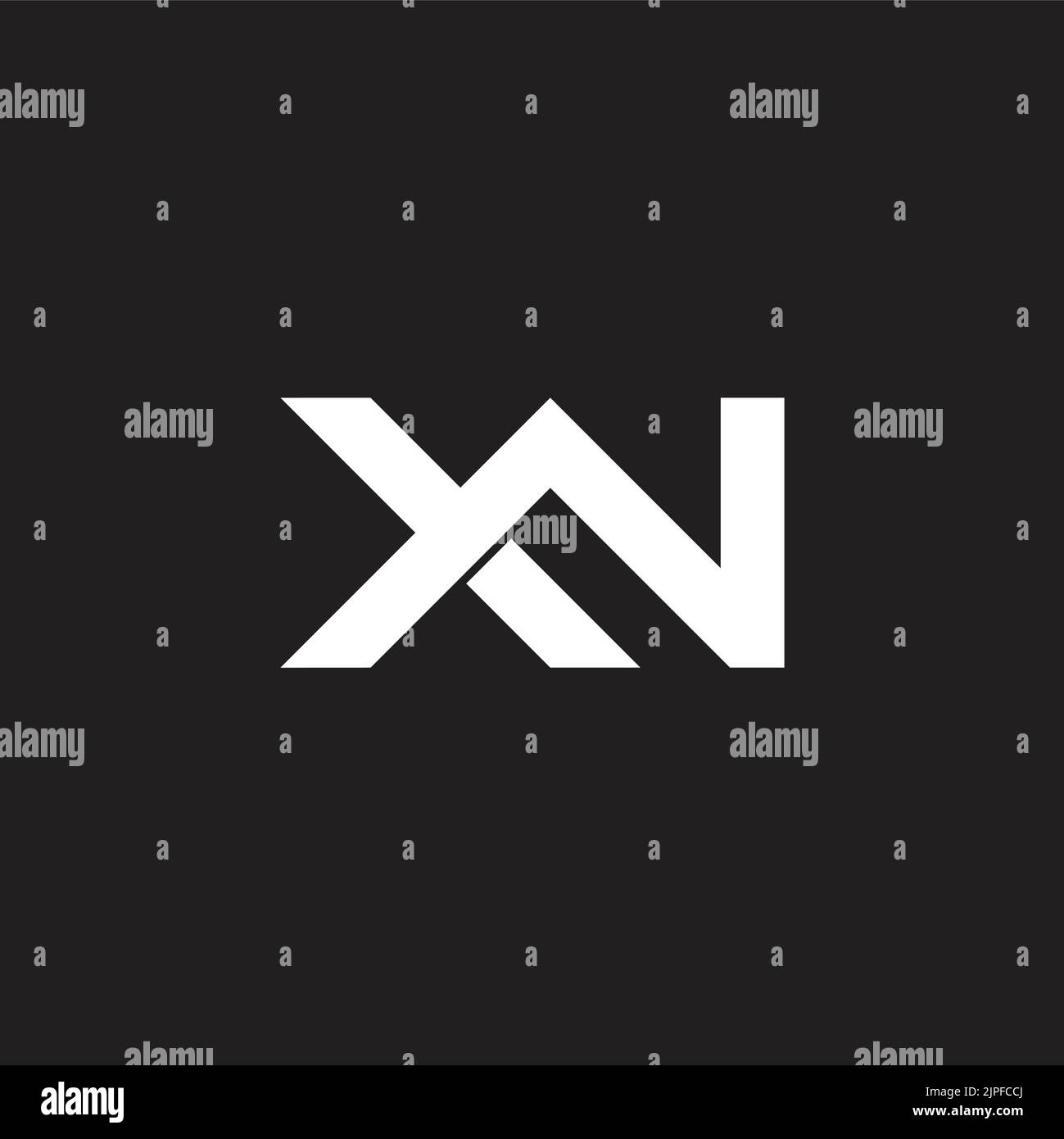 letter xw simple linked line geometric logo vector Stock Vector Image & Art - Alamy