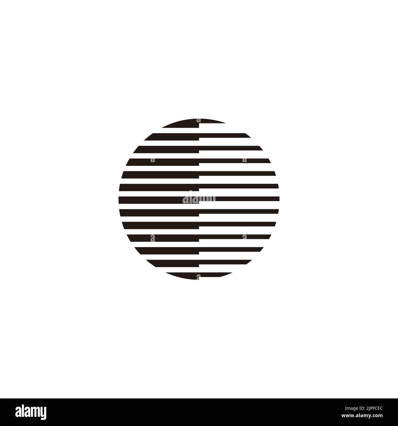 circle ball silhouette flat geometric logo vector Stock Vector Image ...