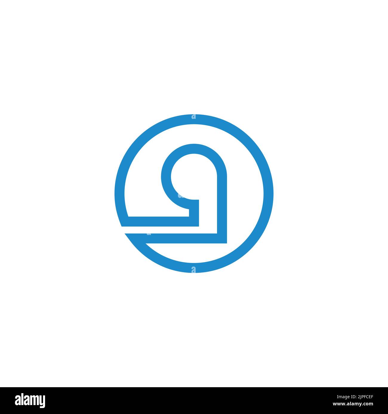 letter q circle geometric line logo vector Stock Vector Image & Art - Alamy