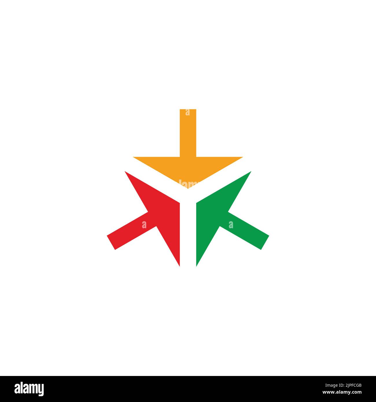 triangle colorful arrows process symbol vector Stock Vector Image & Art ...