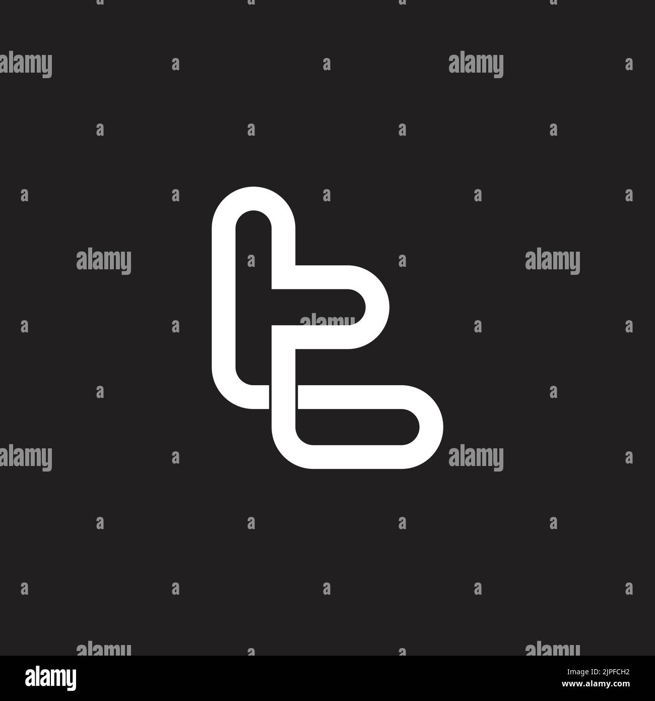 letter t infinity line geometric logo vector Stock Vector Image & Art ...
