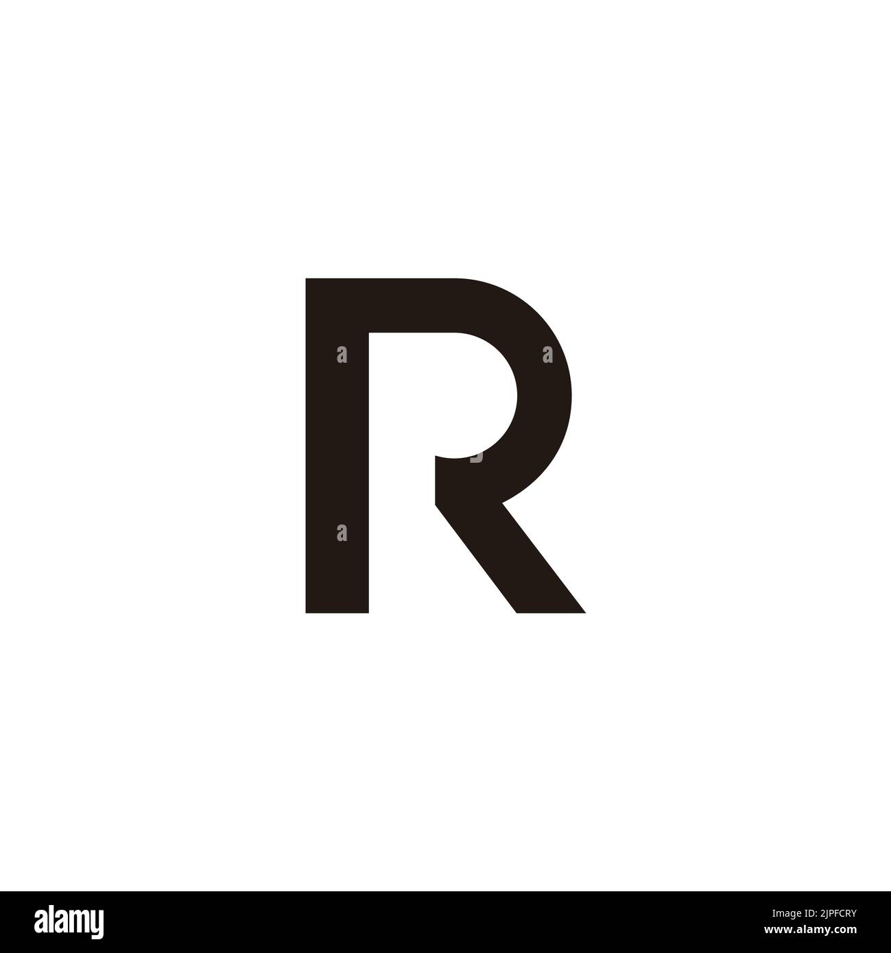 letter pr simple geometric line logo vector Stock Vector Image & Art ...