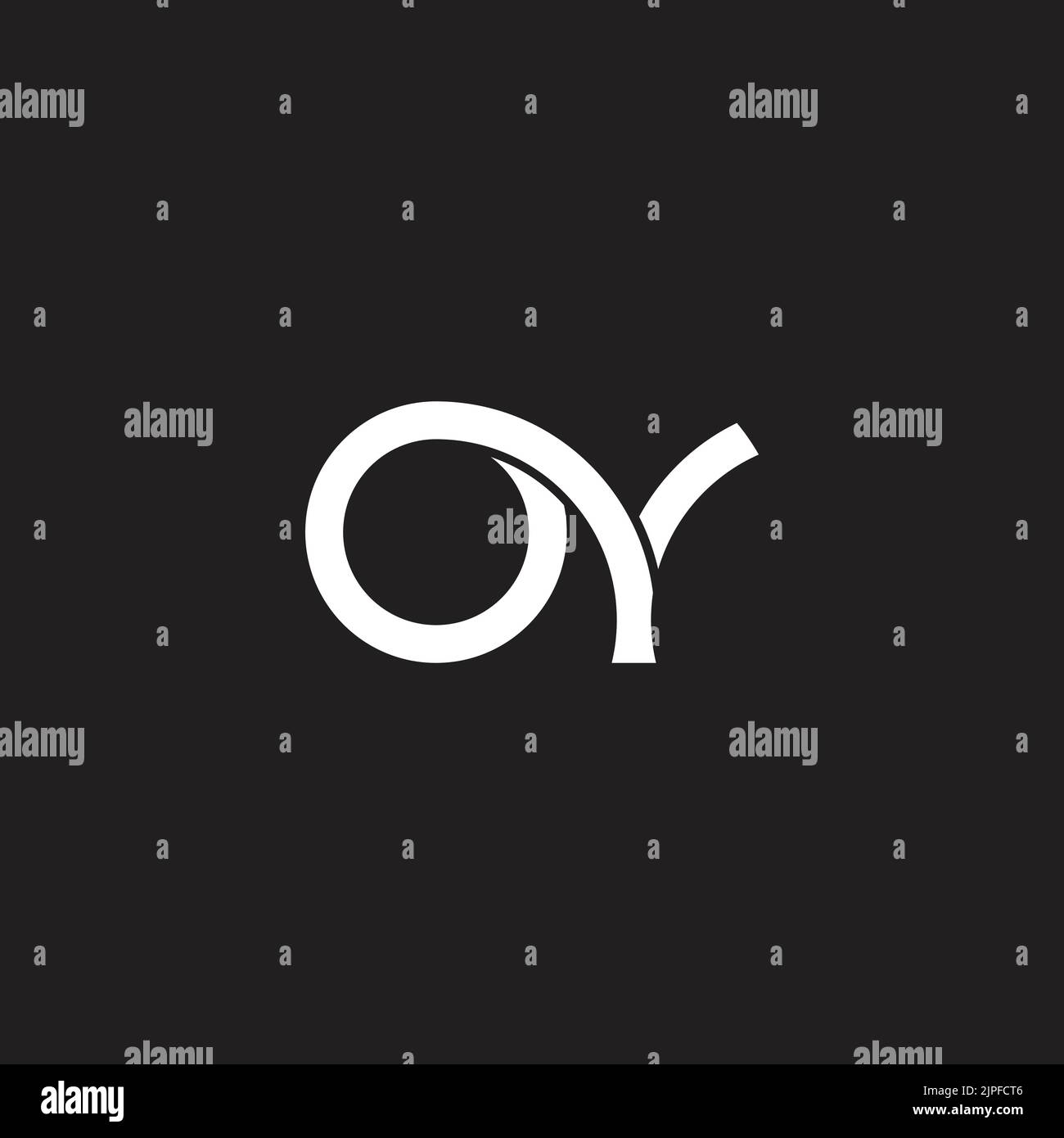 letter oy circle loop logo vector Stock Vector Image & Art - Alamy