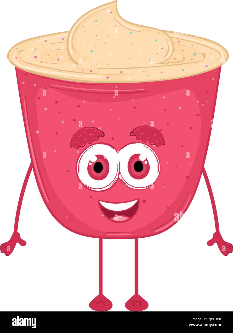 Isolated yogurt rate cartoon kawaii Vector Stock Vector Image & Art - Alamy