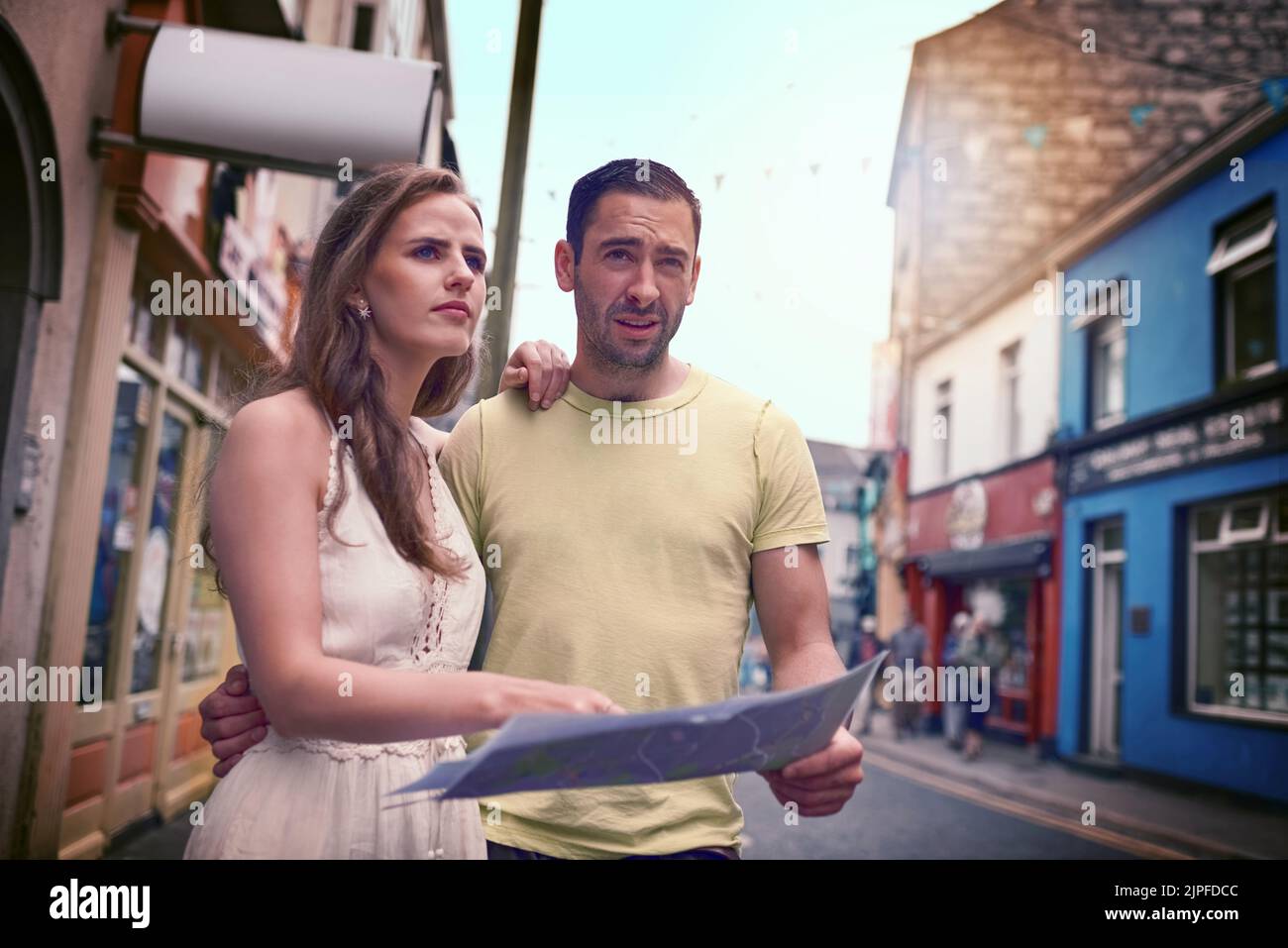 Well find the way as long as were together. a young couple reading a ...