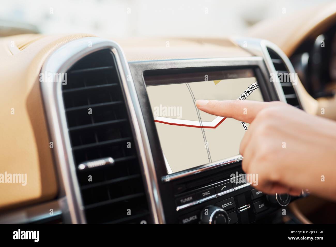 Hands unrecognizable woman driver using hi-res stock photography and ...