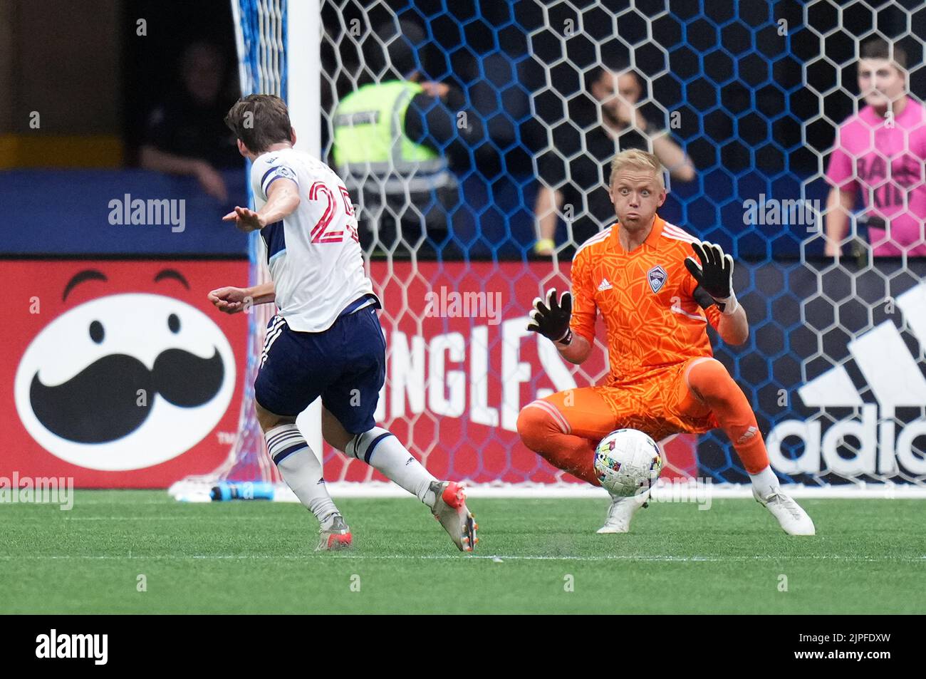 August 17, 2022, VANCOUVER, BC, CANADA: Vancouver Whitecaps' Ryan Gauld ...