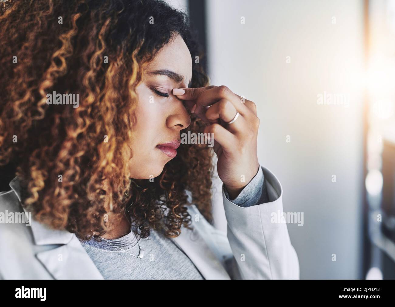 Stress can put your physical and mental health at risk. a young ...