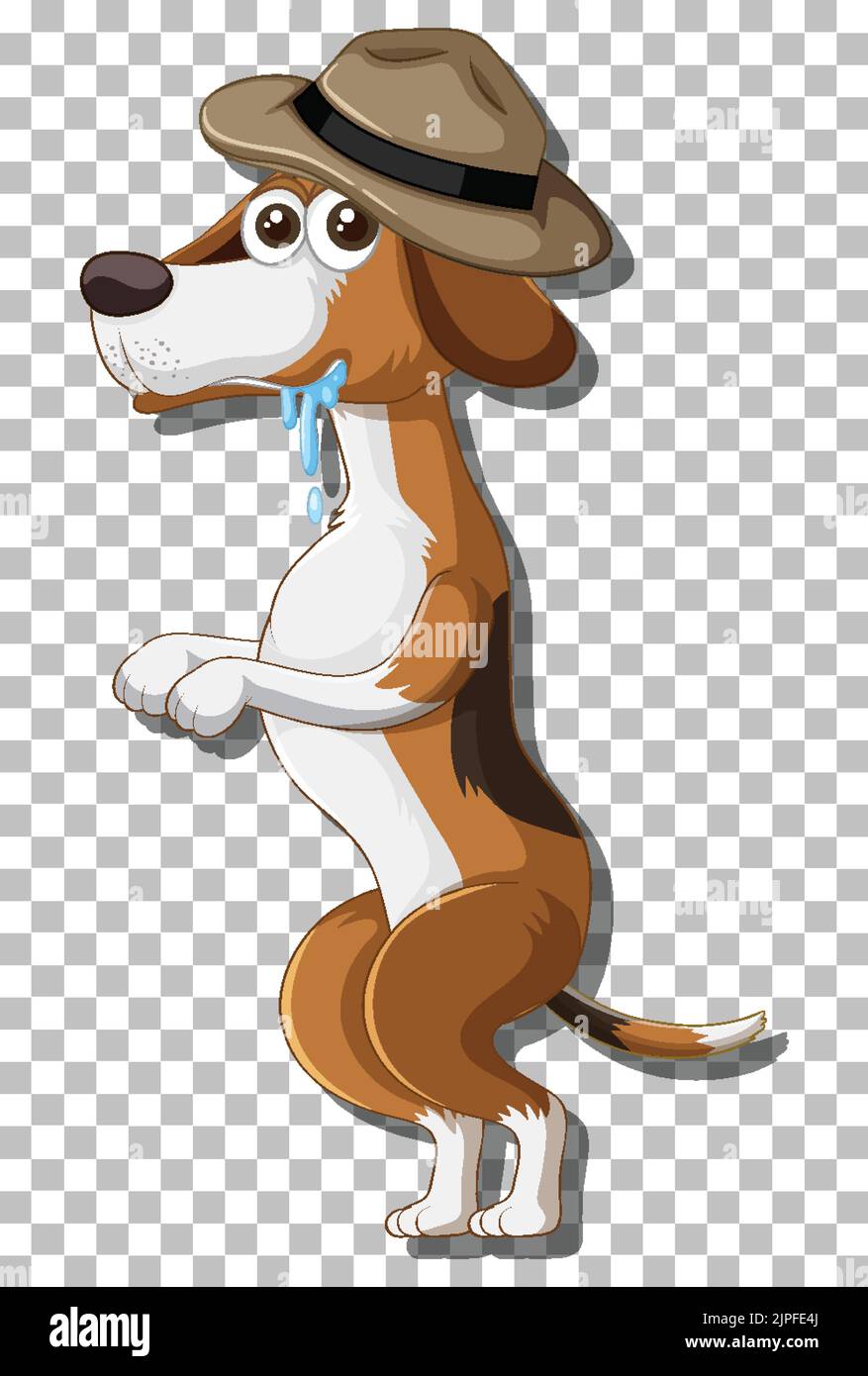 Beagle dog cartoon character illustration Stock Vector Image & Art - Alamy