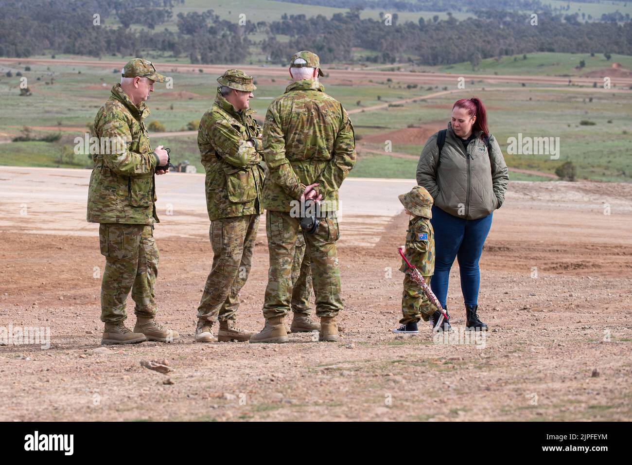 Young Maddie (R2) from Puckapunyal checks out what her dad does in her ...