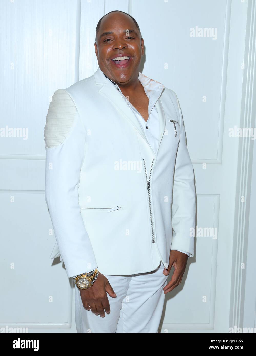 Los Angeles, USA. 17th Aug, 2022. Tyrone Jackson arrives at Spin Me ...