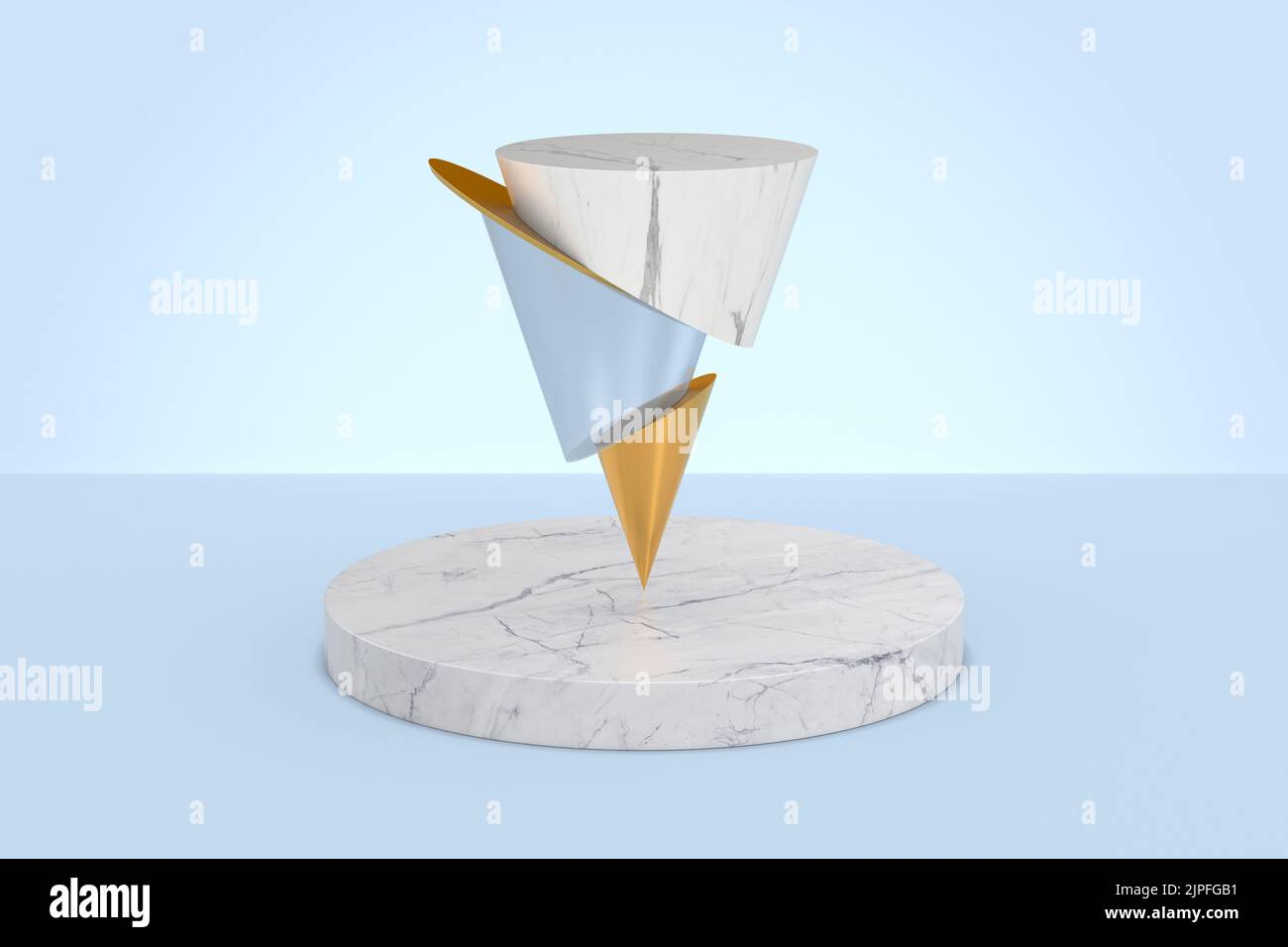 Blue marble round platform hi-res stock photography and images - Alamy