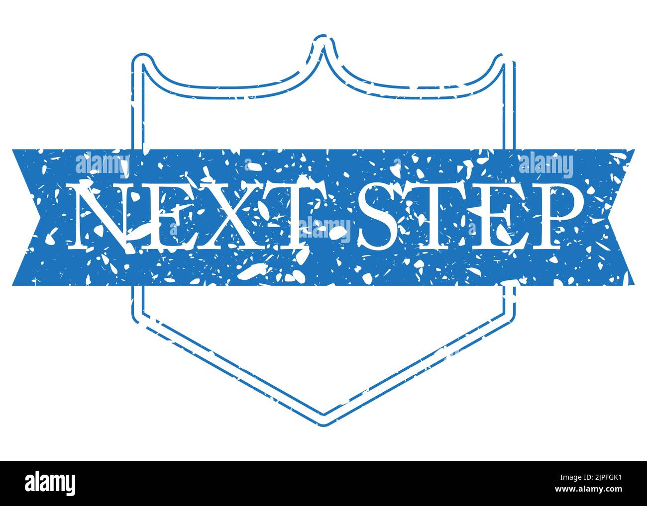 Simple vintage rubber stamp with Next Step text Stock Vector Image ...
