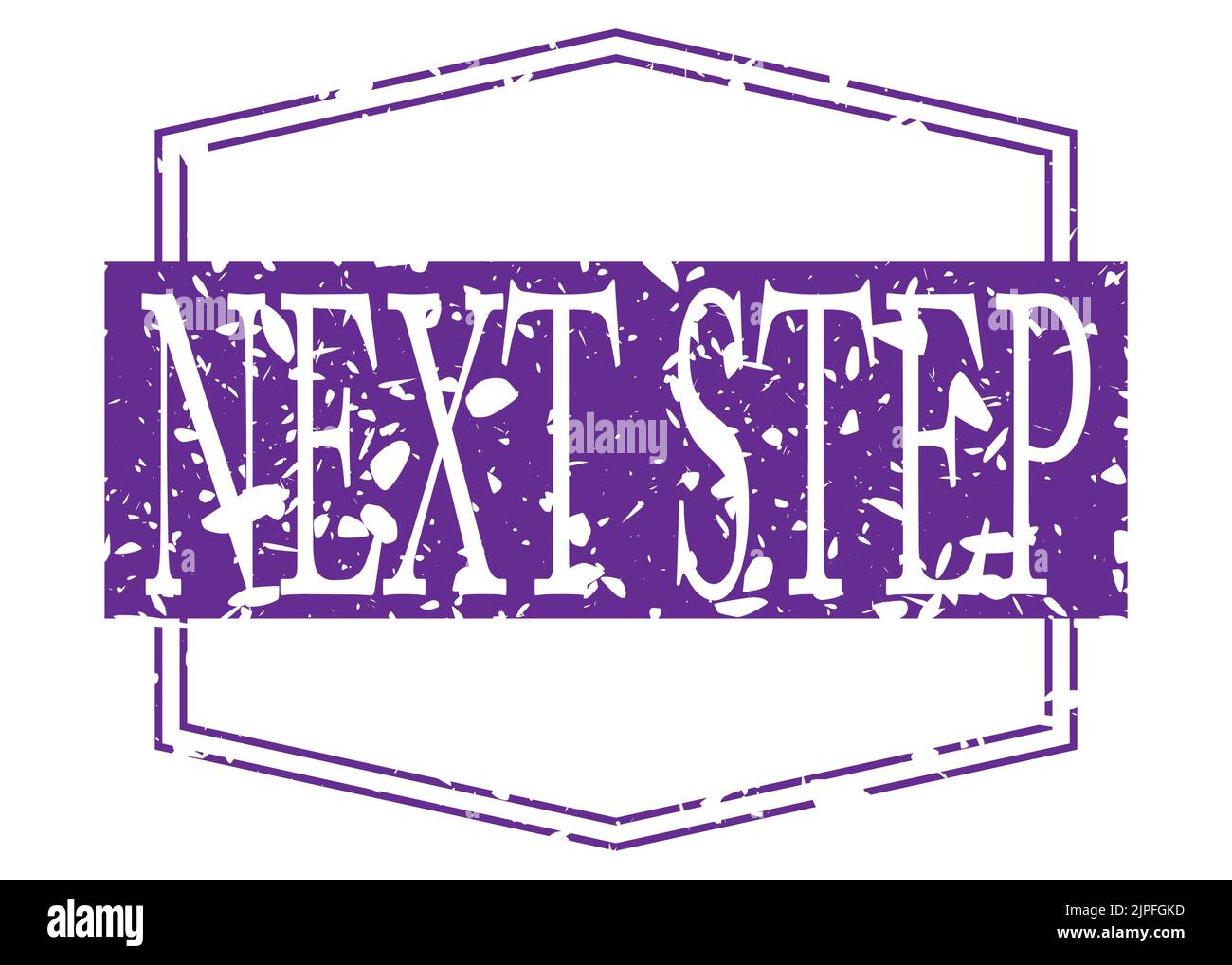 Simple vintage rubber stamp with Next Step text Stock Vector Image ...