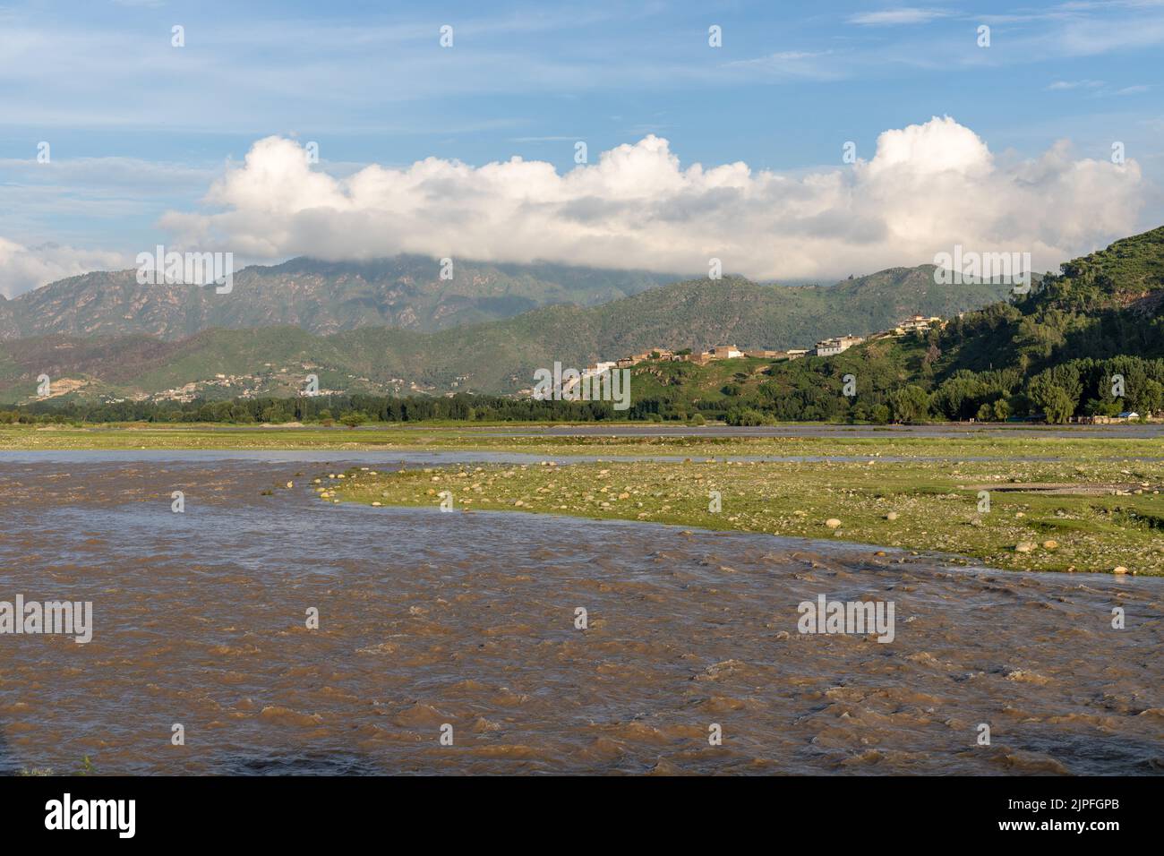 Clear weather after cloudburst raining in the valley Stock Photo - Alamy