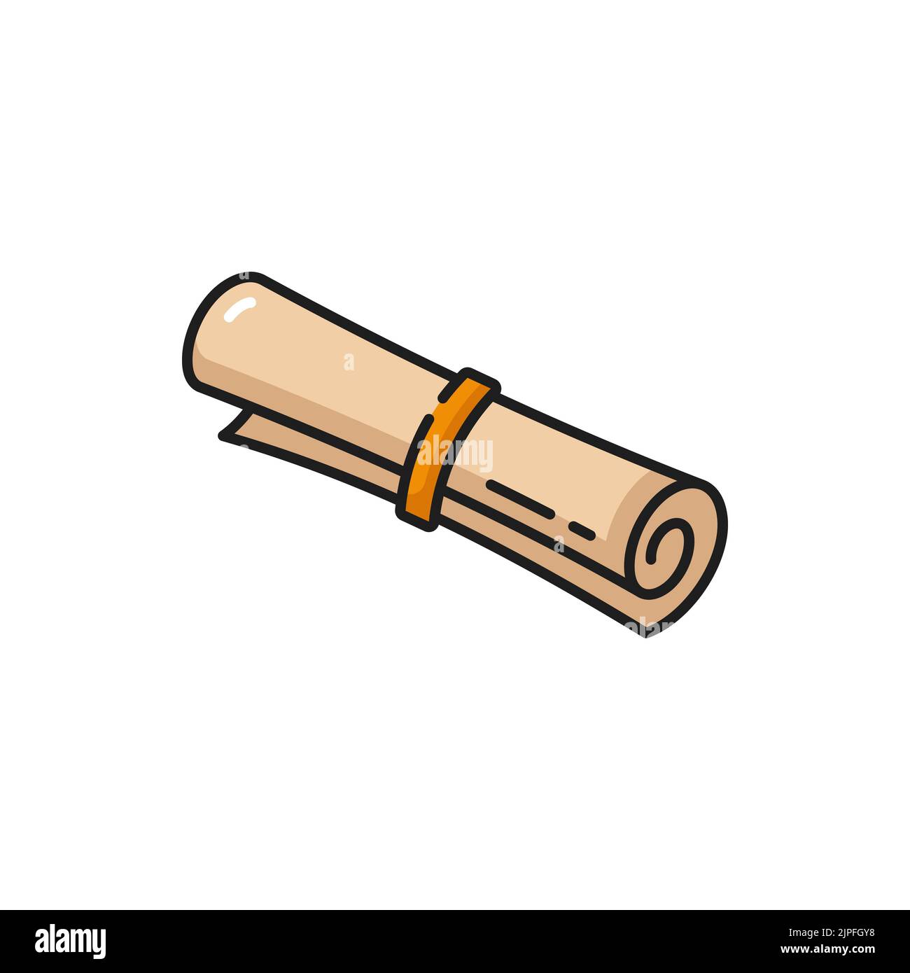 Notary, justice and legal service icon of law scroll, legislation and ...