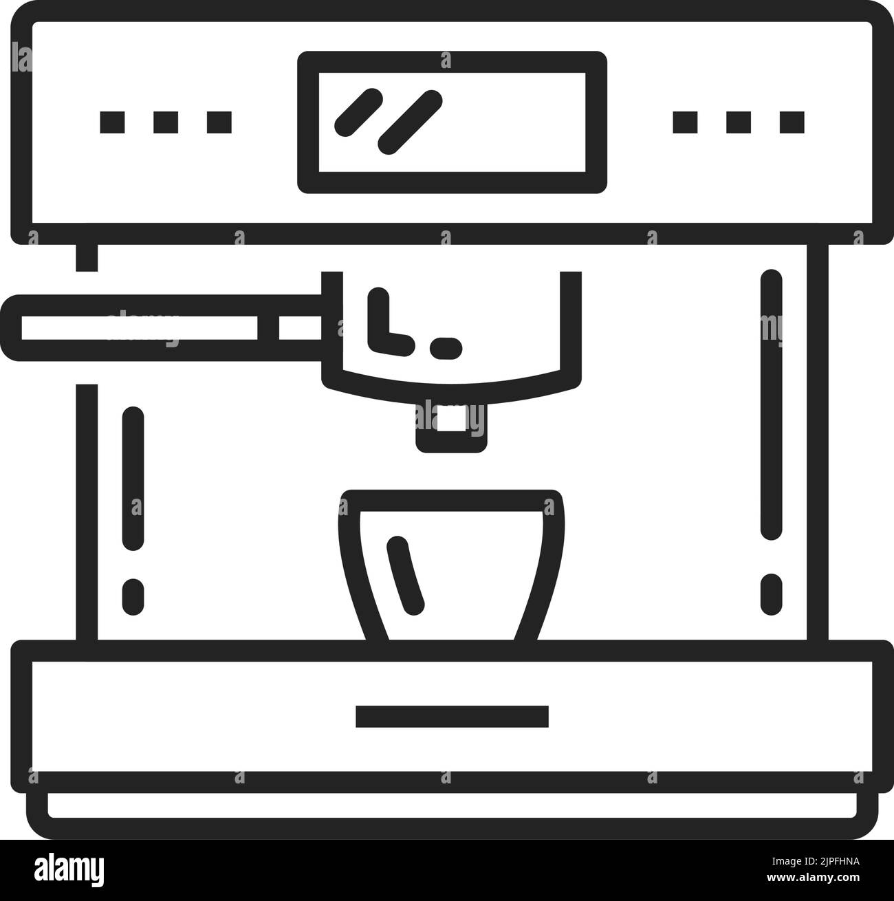 Professional coffee machine line icon hi-res stock photography and ...