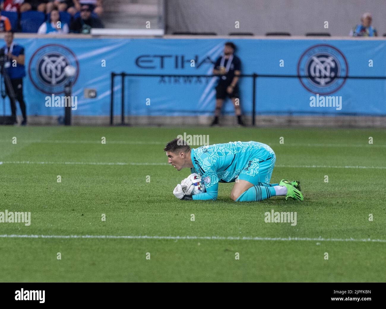 Harrison, NJ - August 17, 2022: Goalkeeper Kristijan Kahlina (1) of ...