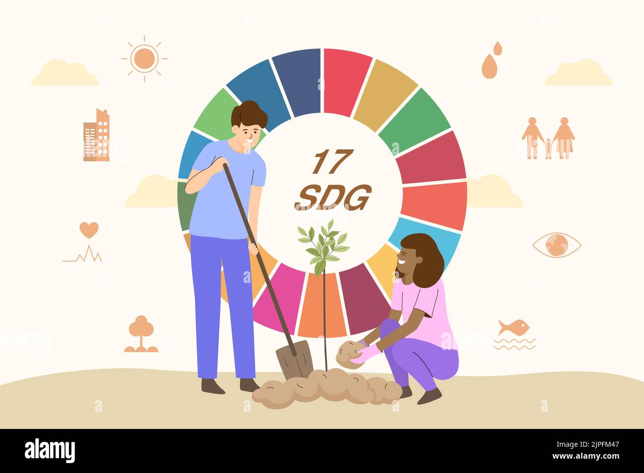 Hand drawn sdg Vector illustration Stock Vector Image & Art - Alamy