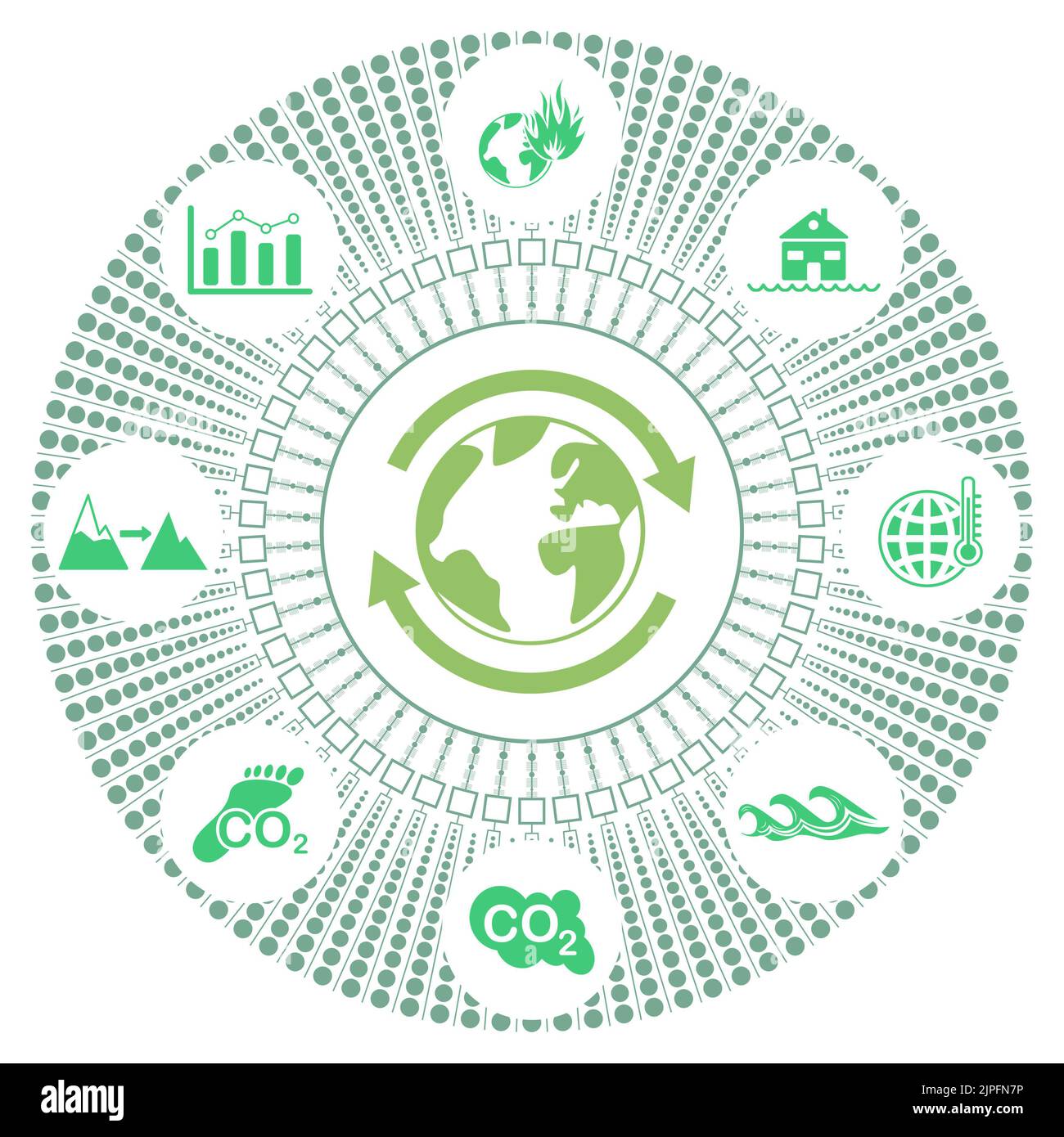 Climate change dry earth tree Cut Out Stock Images & Pictures - Alamy