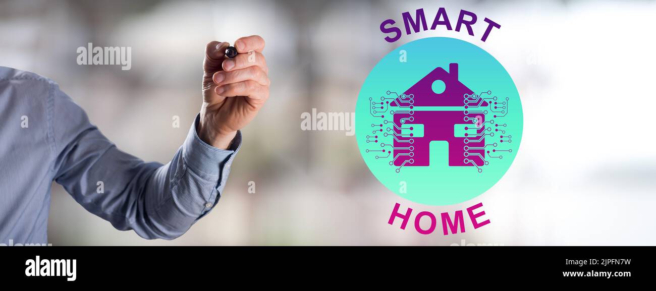 Smart home concept hand drawing hi-res stock photography and images - Alamy