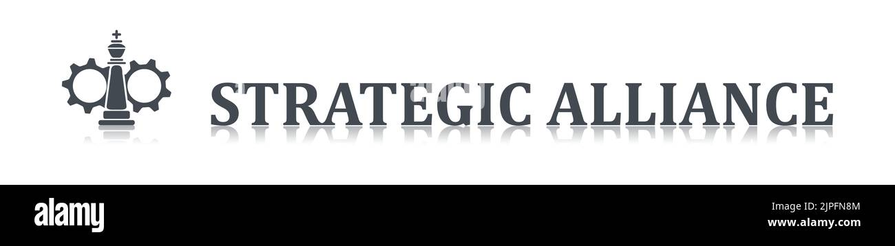 Illustration of a strategic alliance concept Stock Photo - Alamy