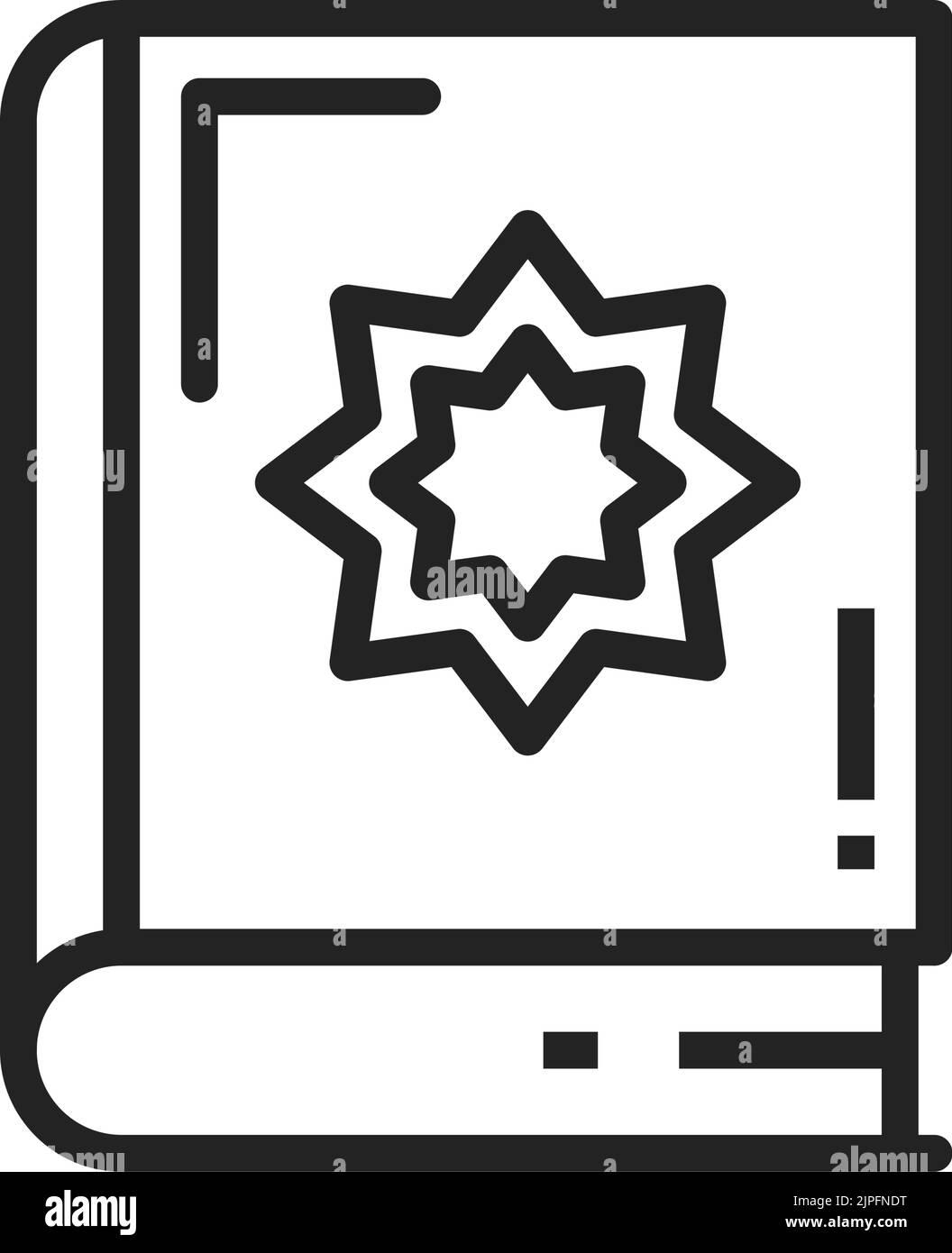 Holy Quran isolated islamic book. Vector Koran with arabic calligraphy ...