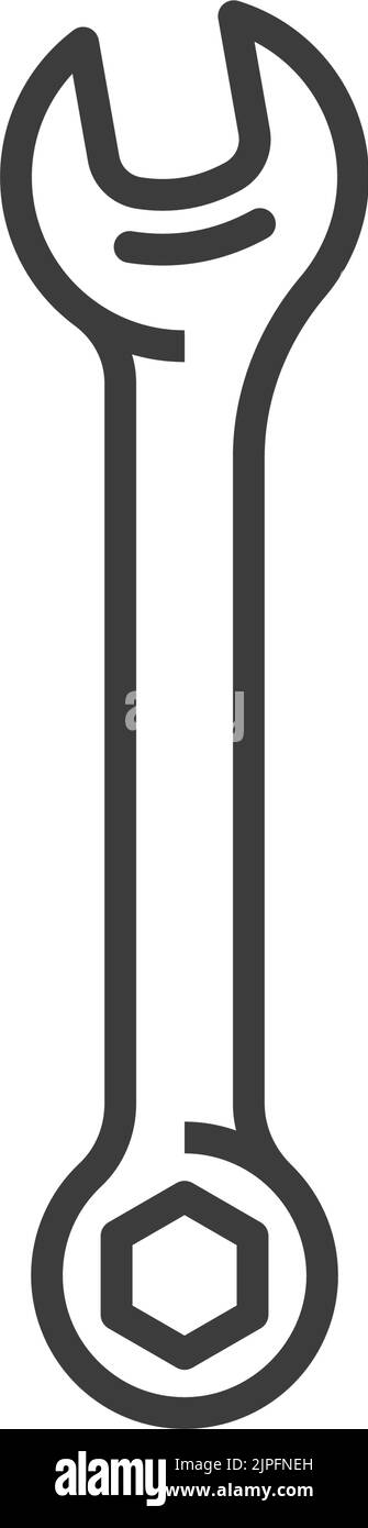 Adjustable spanner tighten Stock Vector Images - Alamy