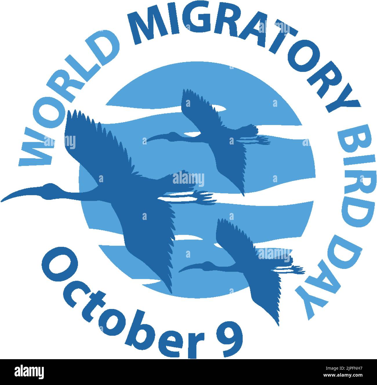World Migratory Bird Day Banner Concept illustration Stock Vector Image ...